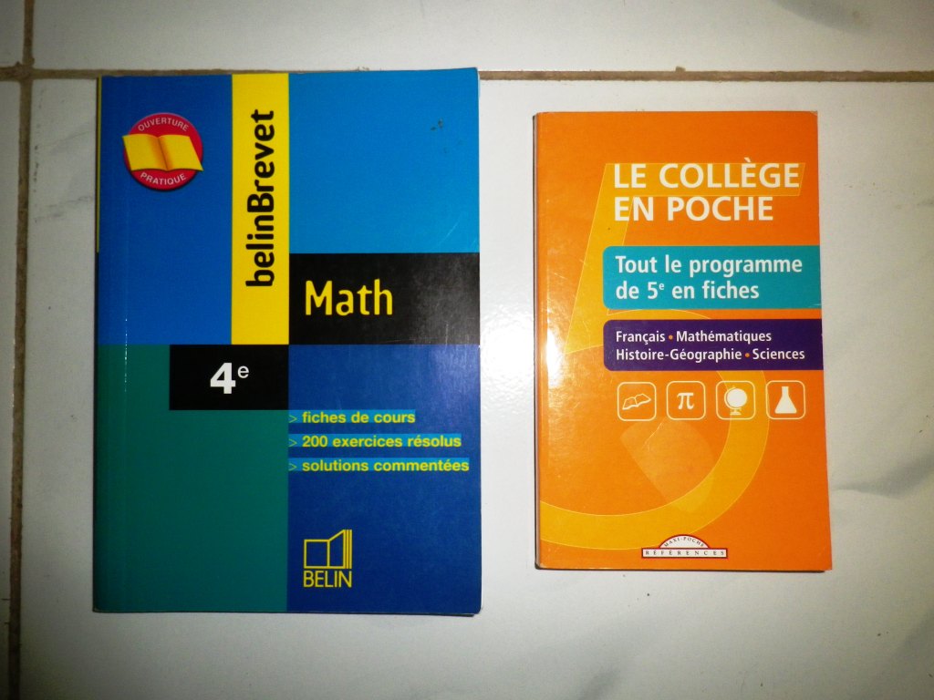 Livres scolaires 4ème en Maths+5ème tout le programme (4 matières) à ...
