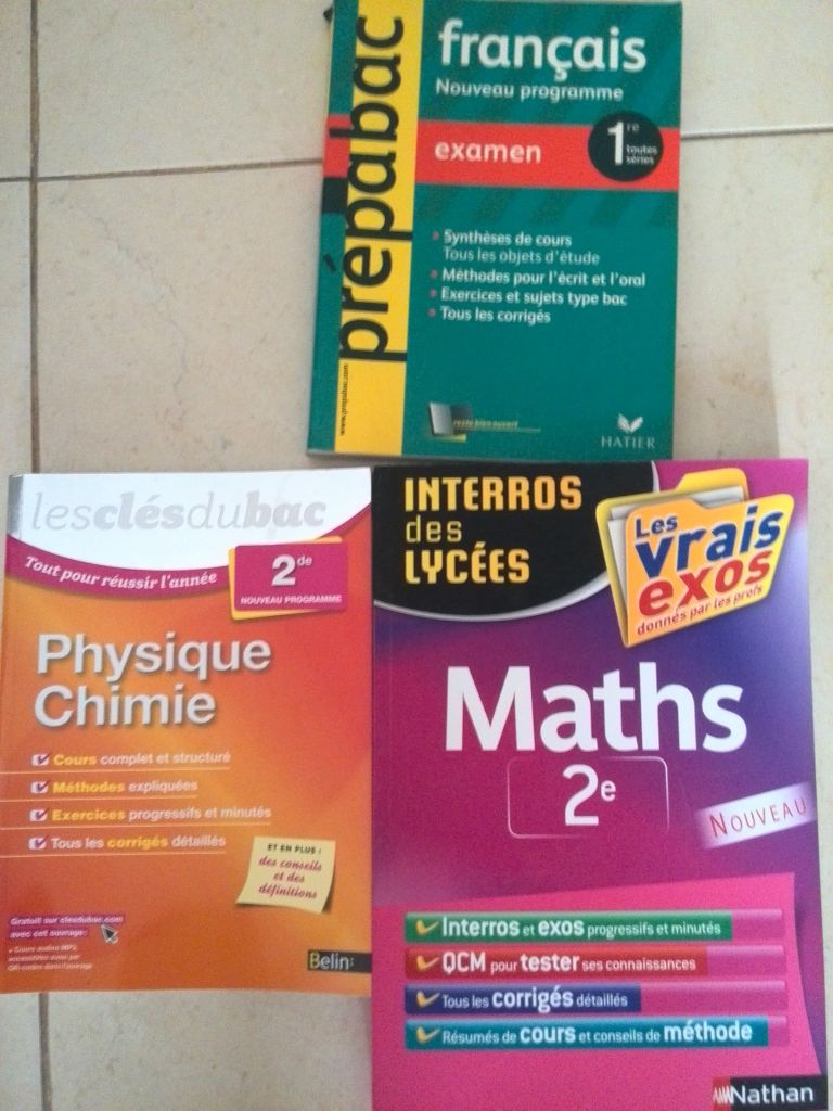 livres scolaires de révisions classes de seconde et première à Djibouti