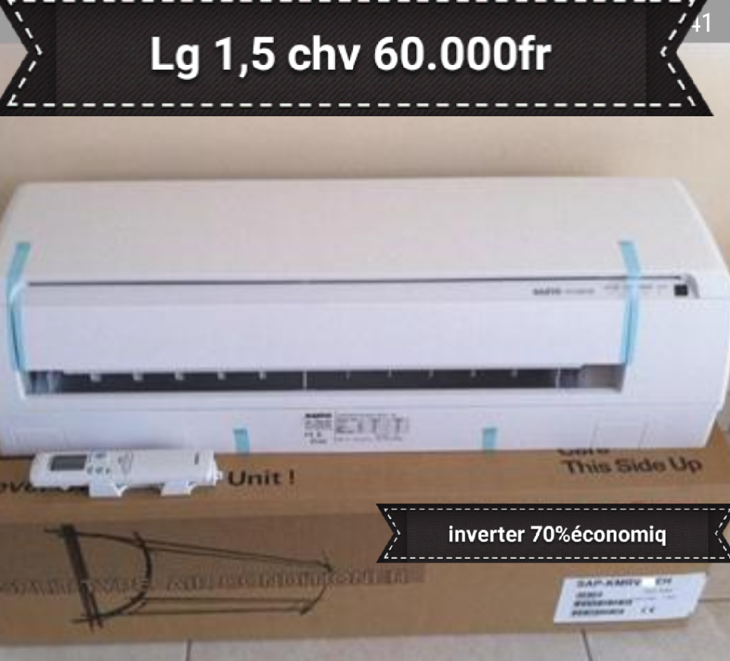 Split lg 1.5 chv Inverter 70% économique à Djibouti