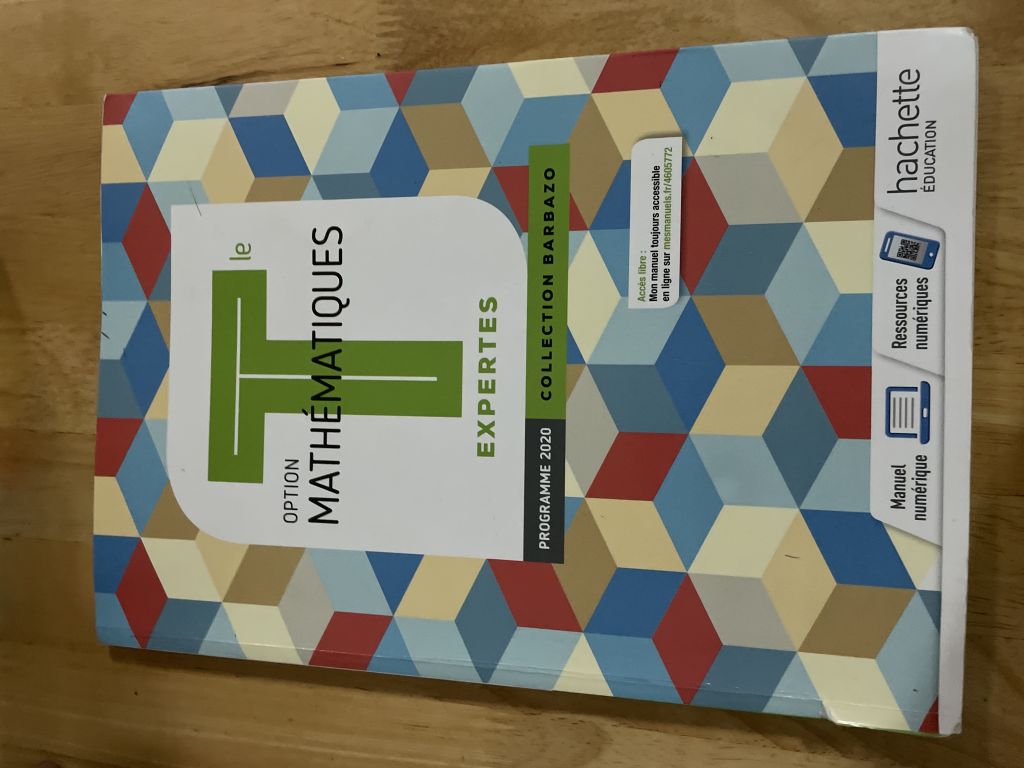 Livre Maths expertes Terminale. à Djibouti