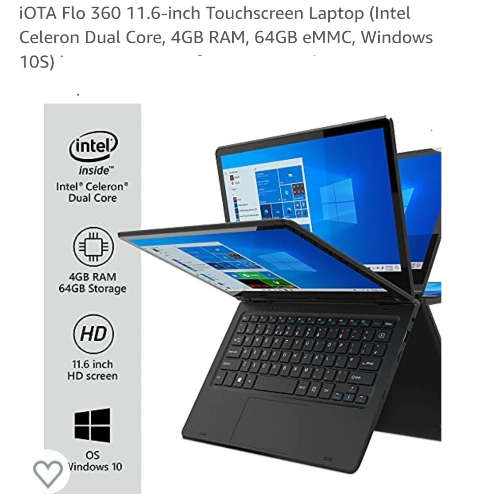 iOTA Flo 360. Écran HD de 11,6" 4GB Ram, 64GB à Djibouti