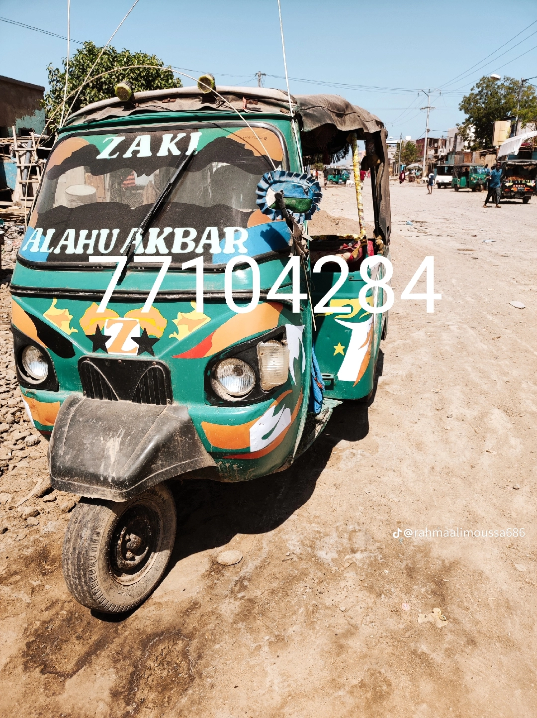 Bajaj Immatriculer 903 D 87. à Djibouti