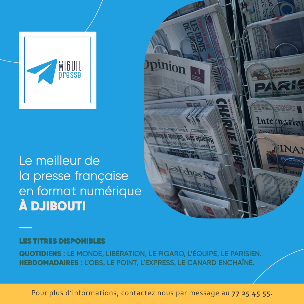 Kiosque de presse en ligne à Djibouti