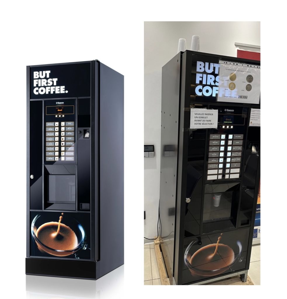 Distributeur à café automatique / Coffee vending machine à Djibouti