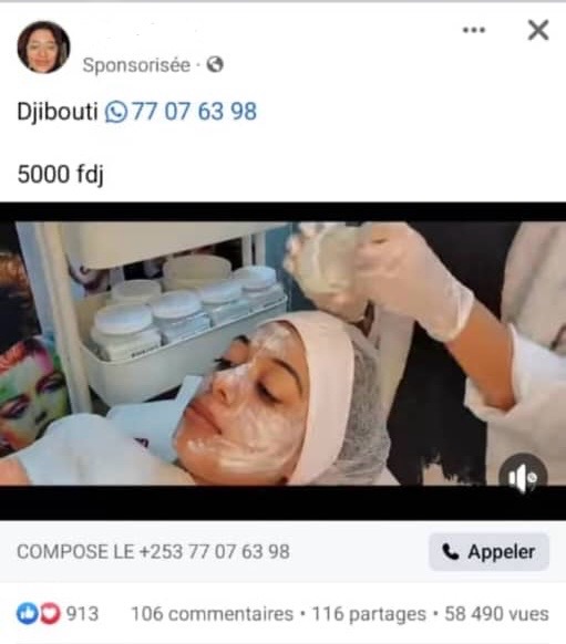 Soin Visage Éclatant - Éliminez Pores Dilatés et Imperfections à Djibouti