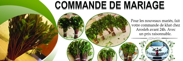 Commande de khat de haute qualité pour votre mariage chez Arosleh à ...