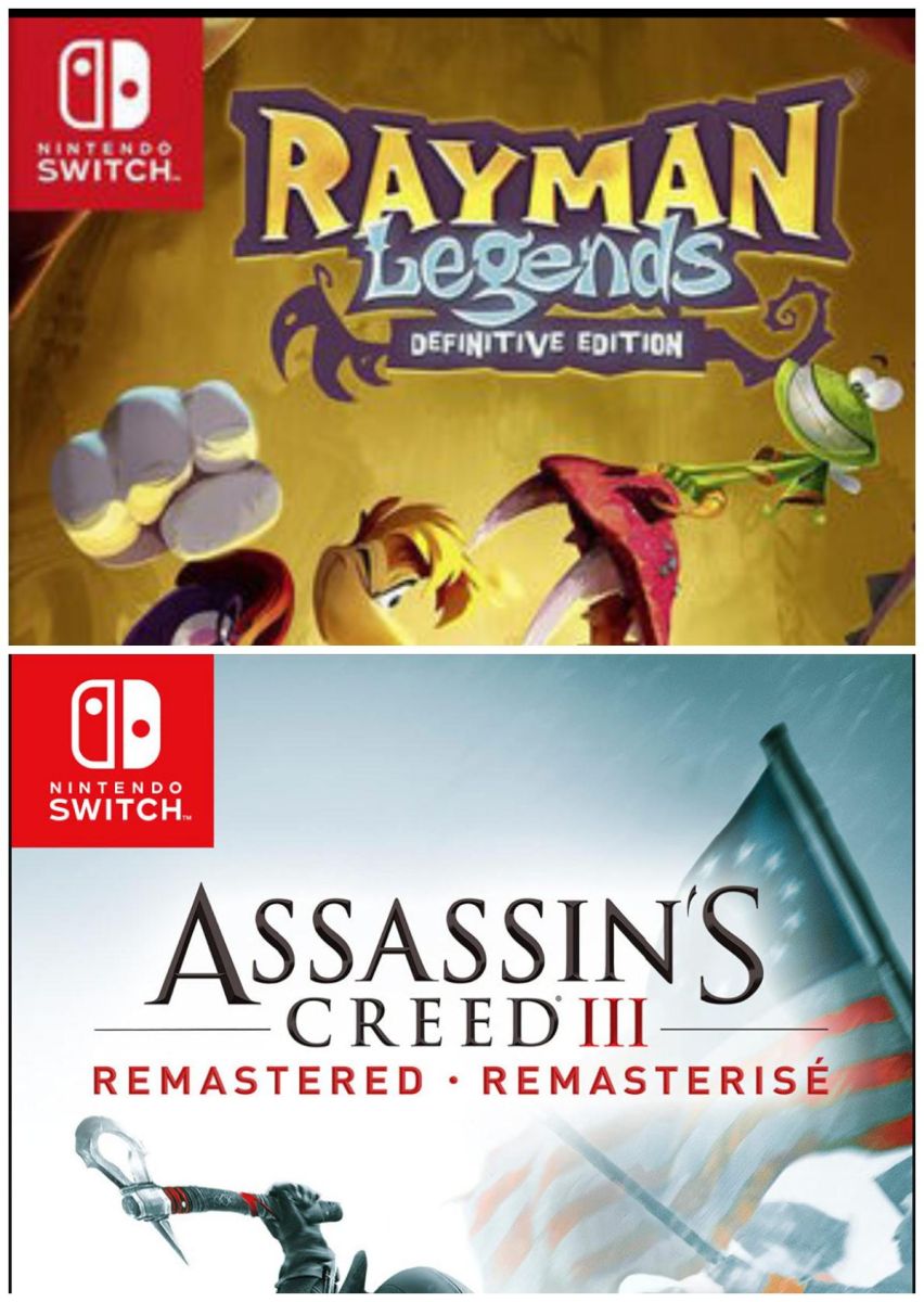 Pack 2 jeux Switch - Rayman & Assassin's Creed 3 Remastered à Djibouti