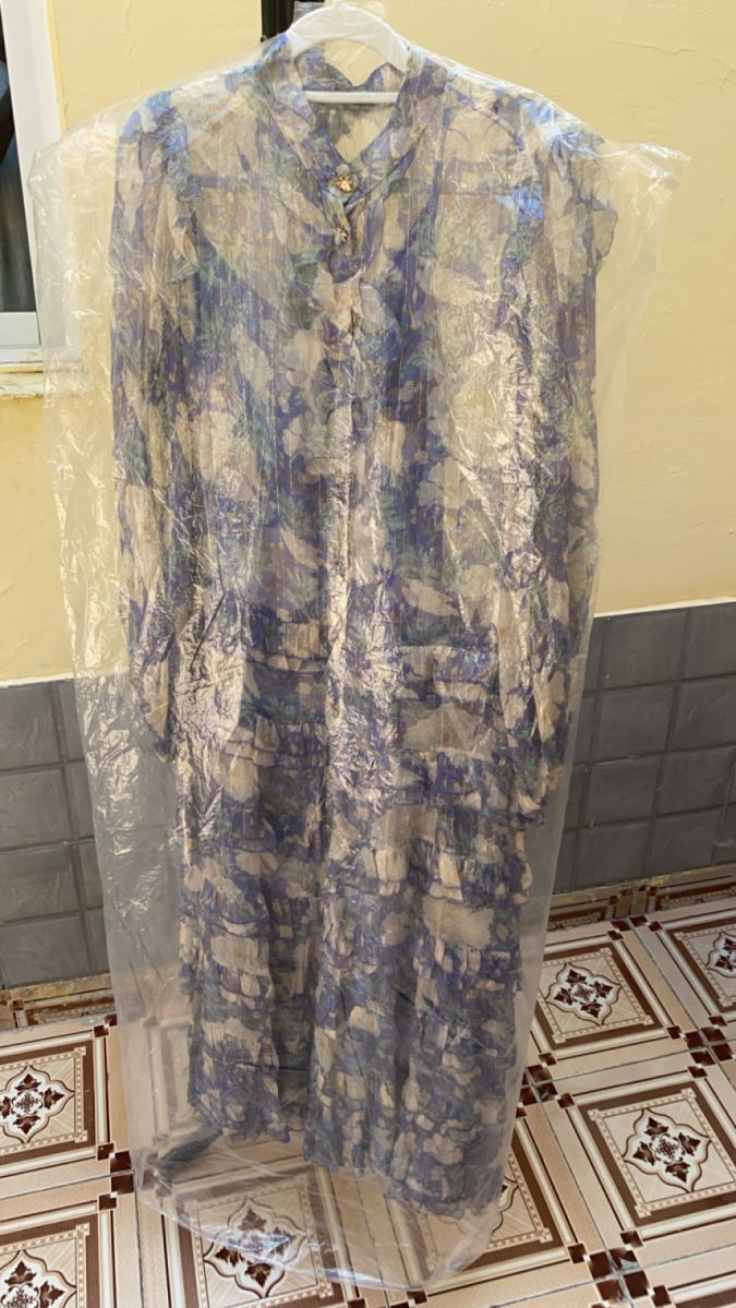 Robe haute couture bleue de luxe - Taille L à Djibouti