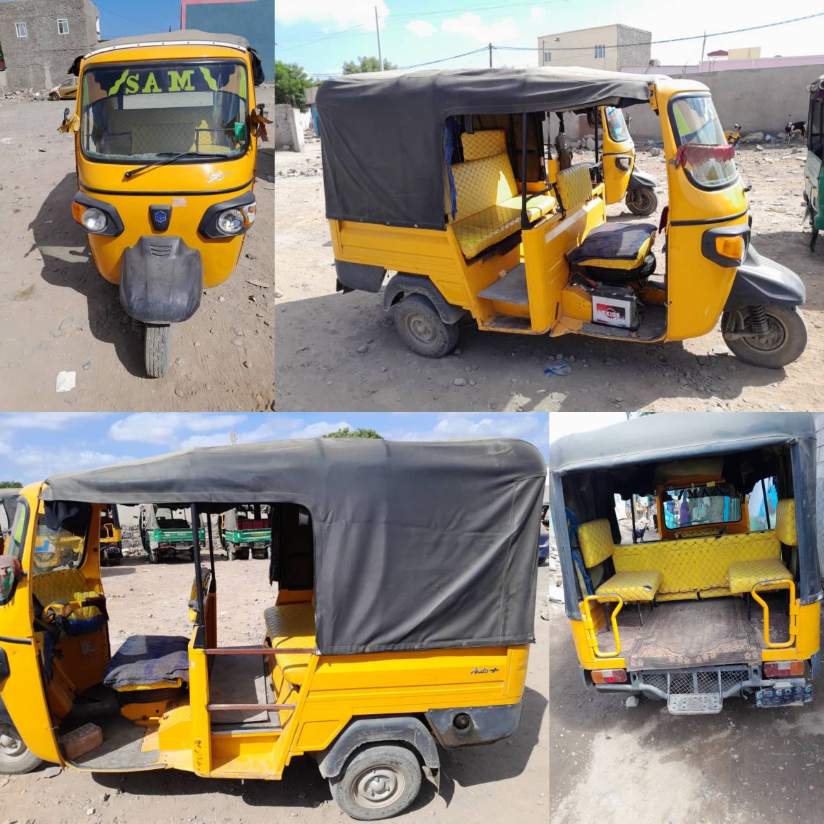 Bajaaj 6 places [D96], 1 an d'utilisation, excellent état à Djibouti