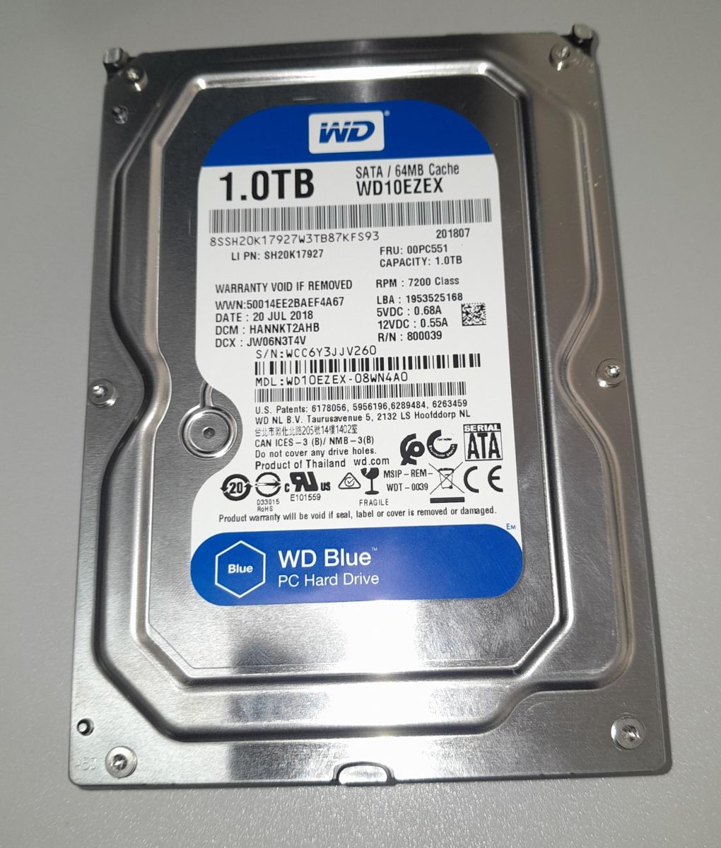 Disque Dur Interne Western Digital 1 To SATA Neuf - Stockage et ...