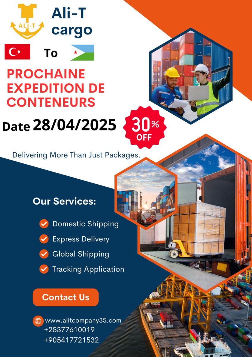 Offre spéciale cargo groupage : -30% + Loterie meubles à Djibouti