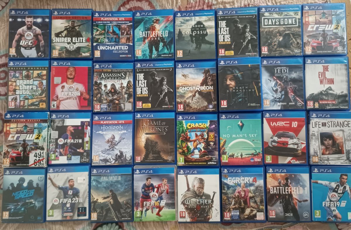 Jeux Playstation 4 à vendre, prix fixe à Djibouti