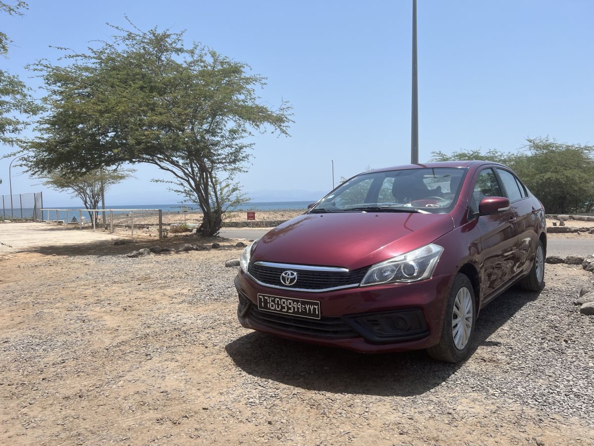 Toyota Belta 2023, garantie constructeur jusqu'en 2026, révision récente à Djibouti