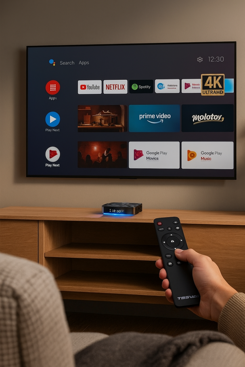 Box TV Android T95 Max - 4K Ultra HD, Netflix, Prime Video, Spotify à ...
